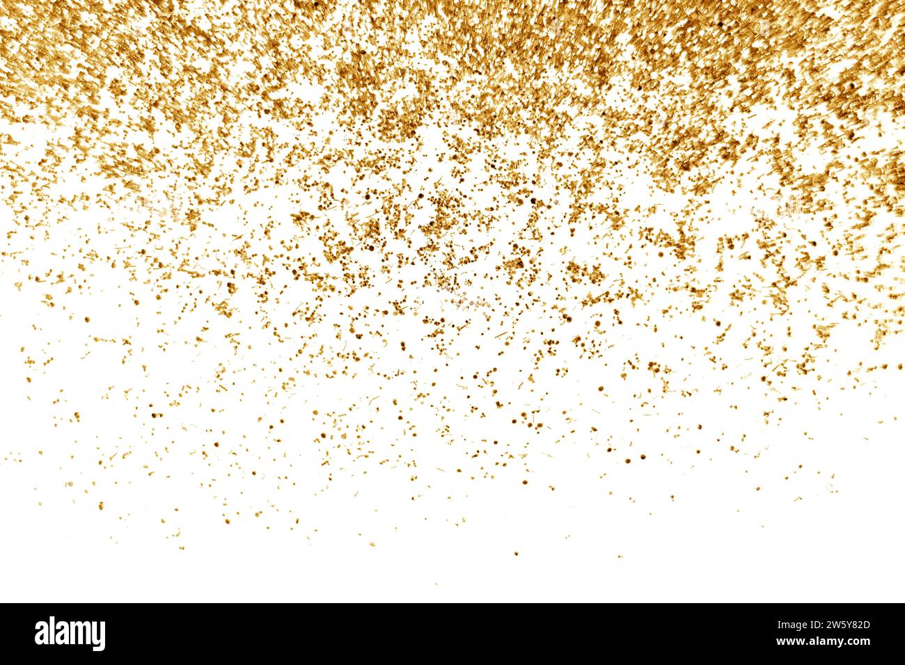 golden glitter isolated on white background Stock Photo - Alamy