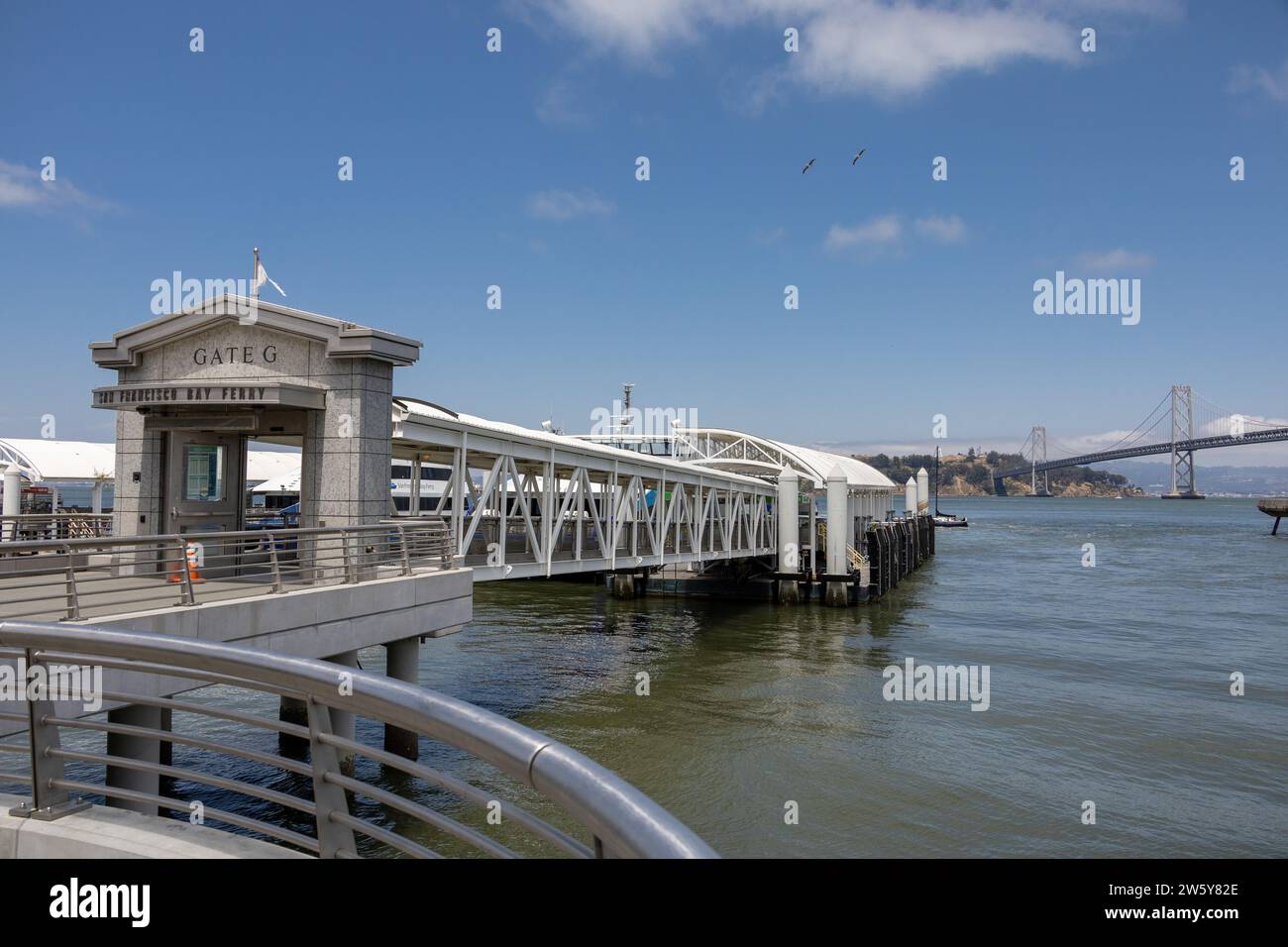 San Francisco Bay Ferry Gate Boarding Buildings June 24, 2023 Stock ...