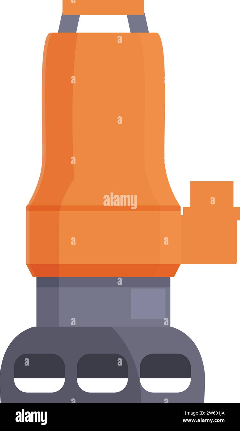 Modern submersible pump icon cartoon vector. Pipe gear. Treatment valve ...