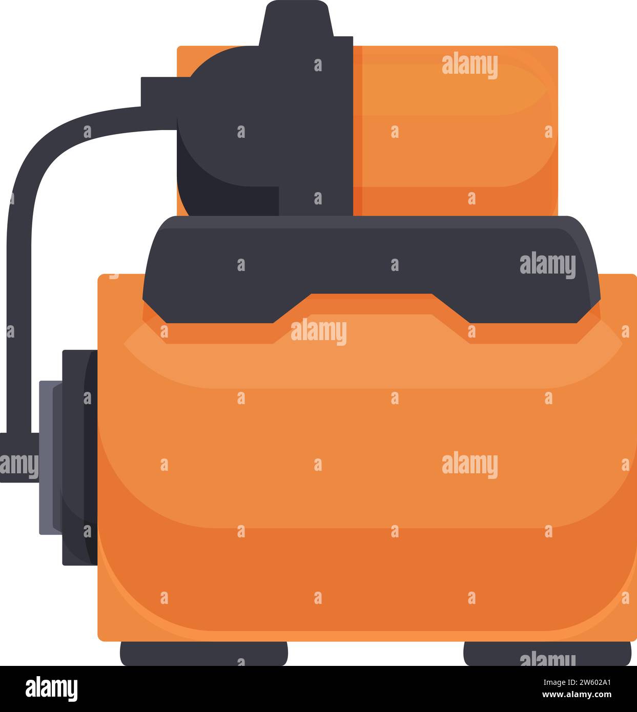 New submersible pump icon cartoon vector. Aquatic garden. Compressor ...