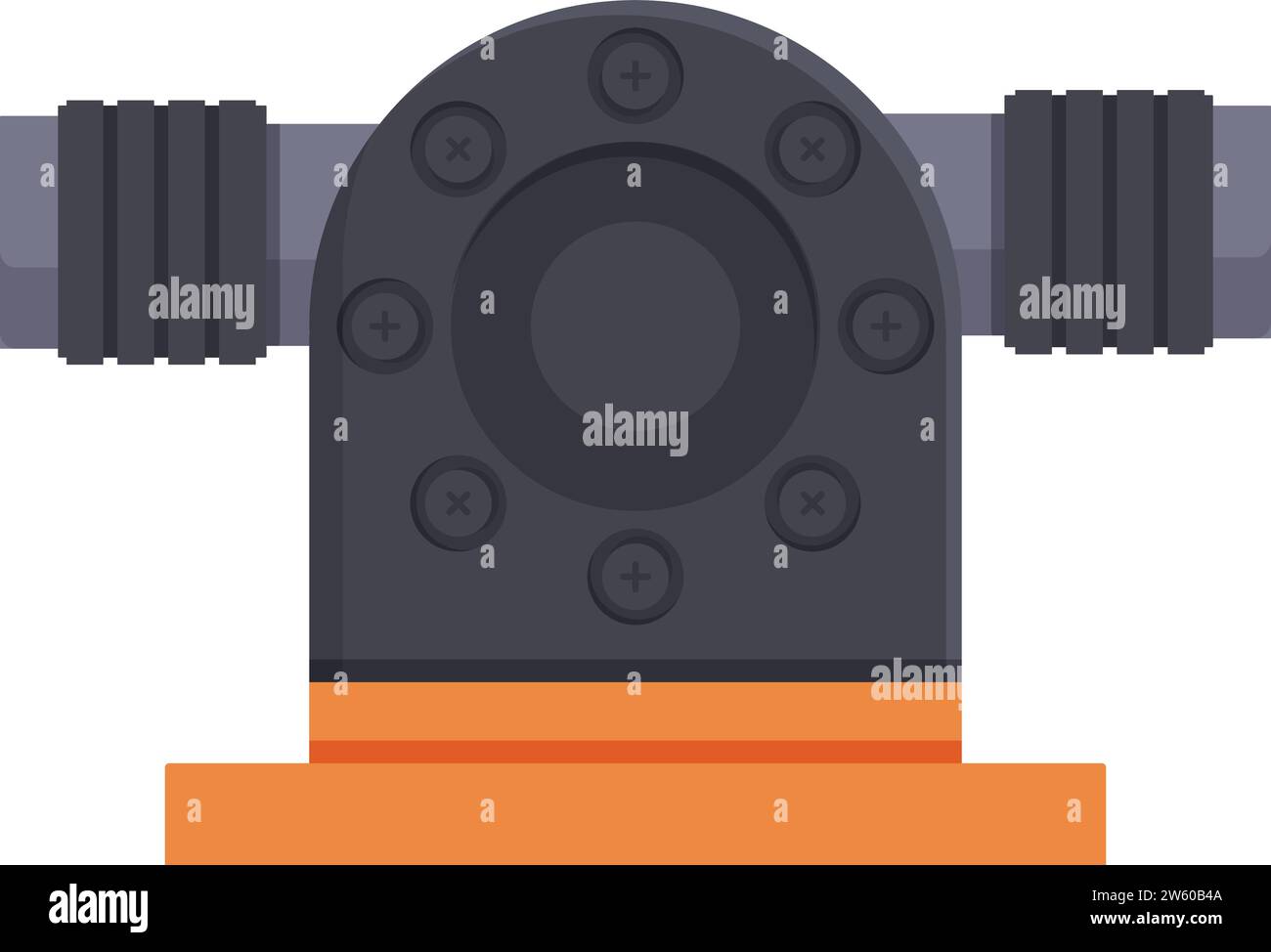 Farm system motor icon cartoon vector. Treatment valve compressor ...
