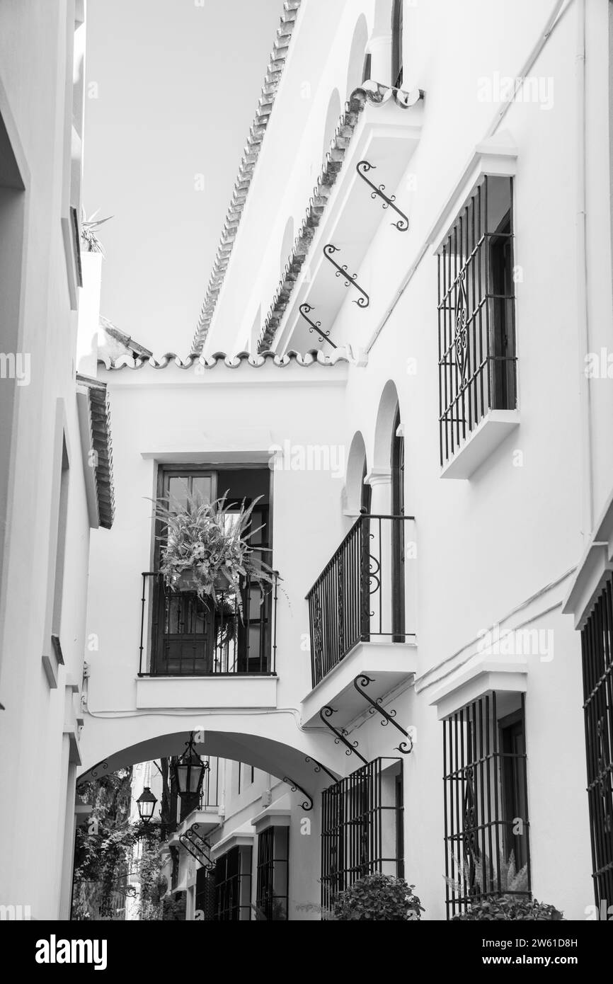 Marbella old town Black and White Stock Photos & Images - Alamy