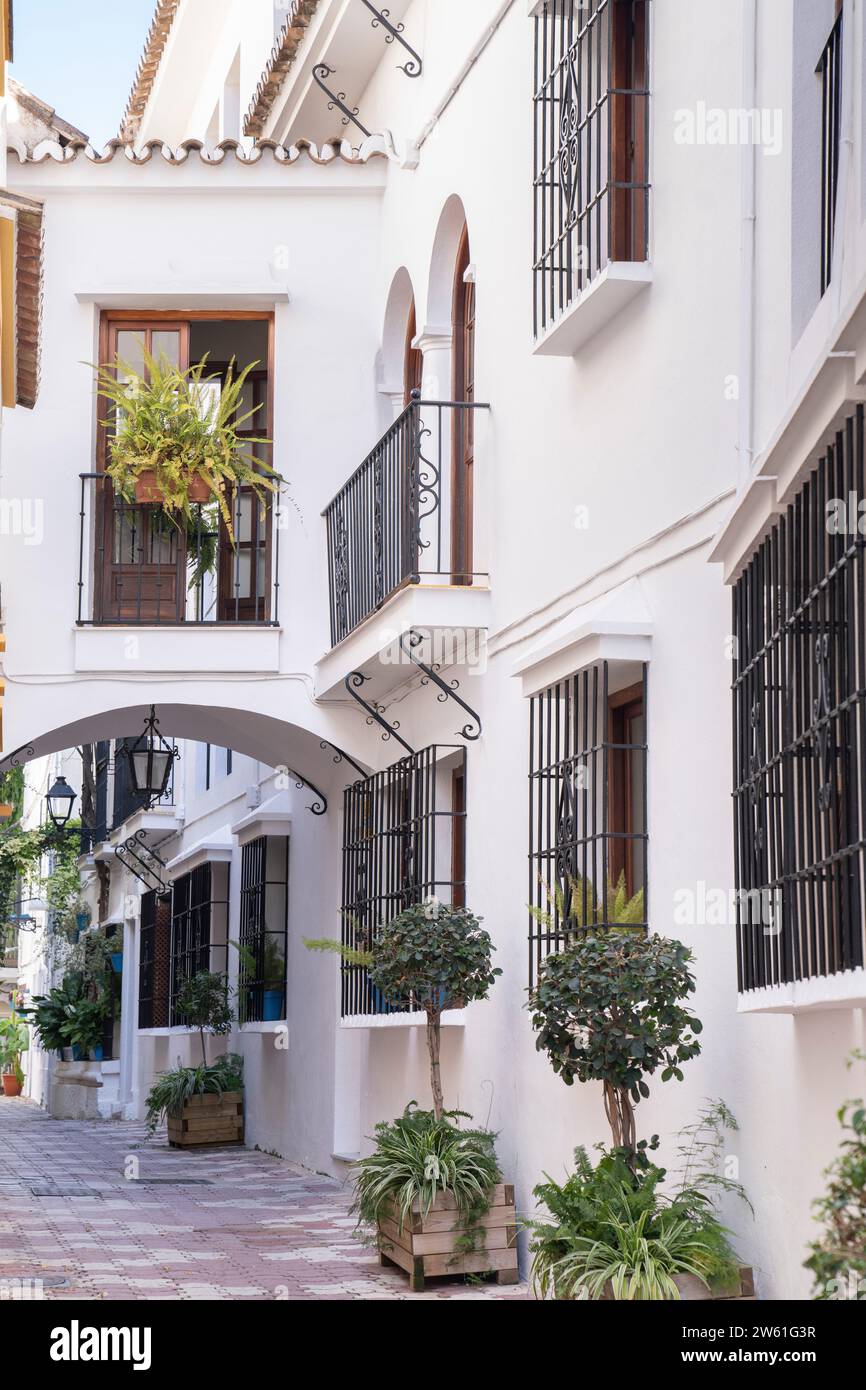 Marbella Old Town Stock Photo - Alamy