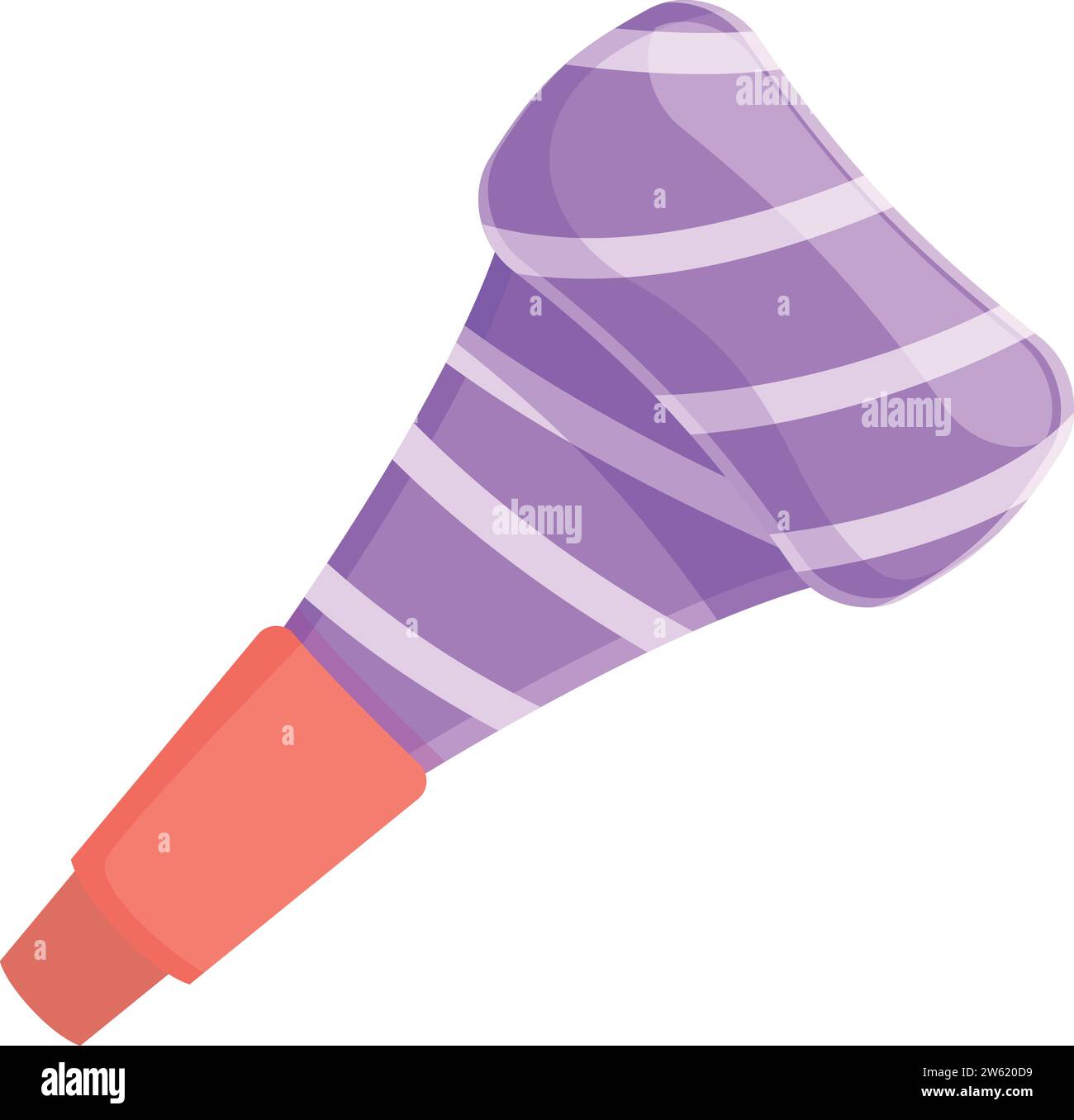 Party blower icon cartoon vector. Happy celebration. Toy joy decoration ...