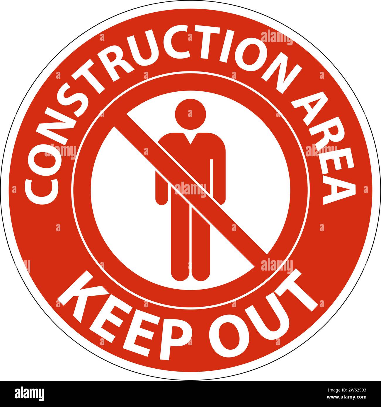 Attention Sign Construction Area - Keep Out Stock Vector Image & Art ...