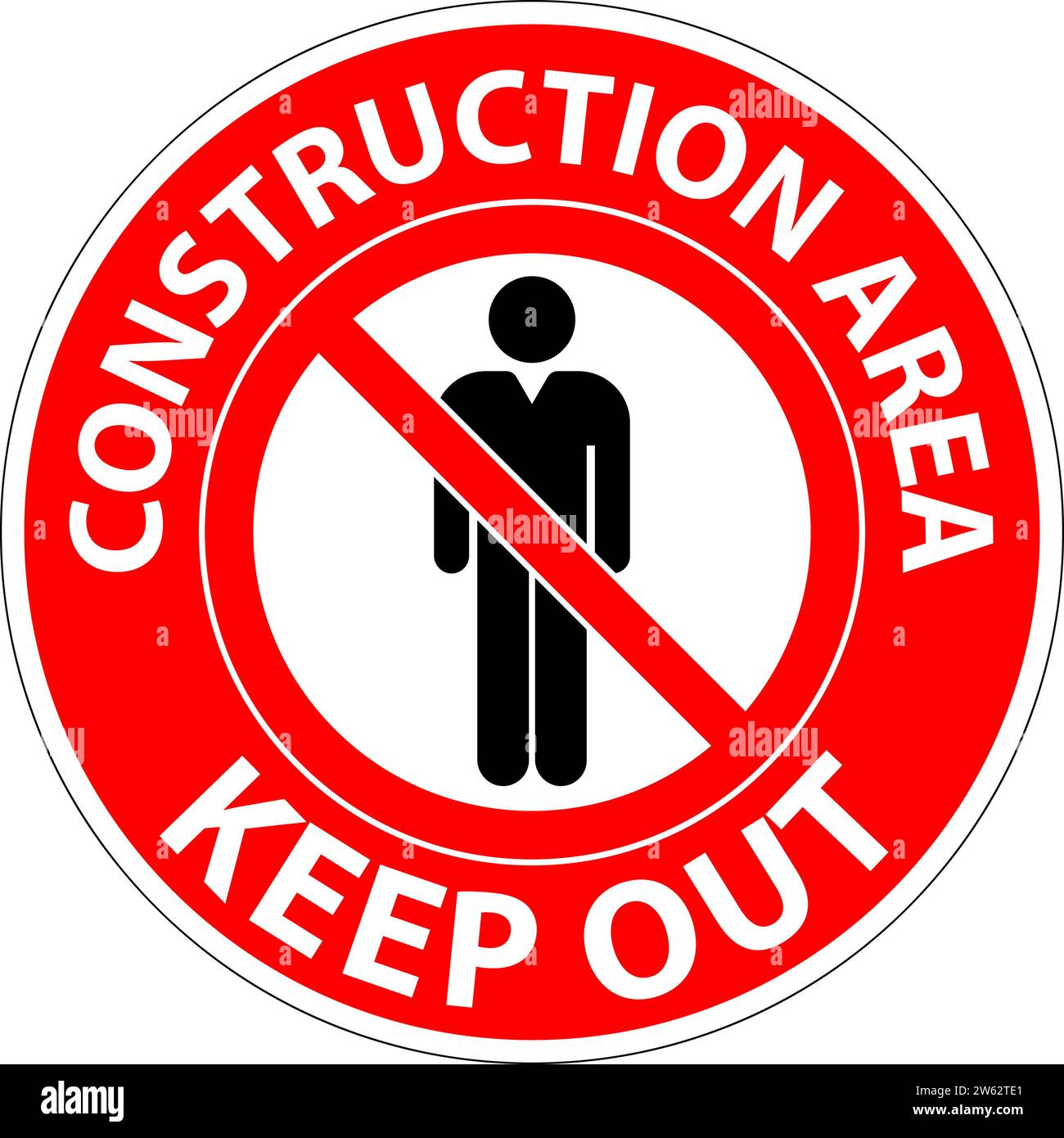 Danger Sign Construction Area - Keep Out Stock Vector Image & Art - Alamy