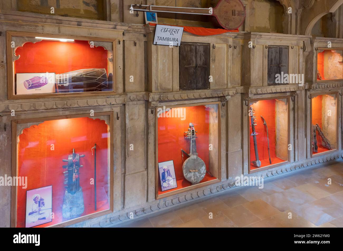 Jaisalmer, Rajasthan, India - 16th October 2019 : Tambura, Dholak ...