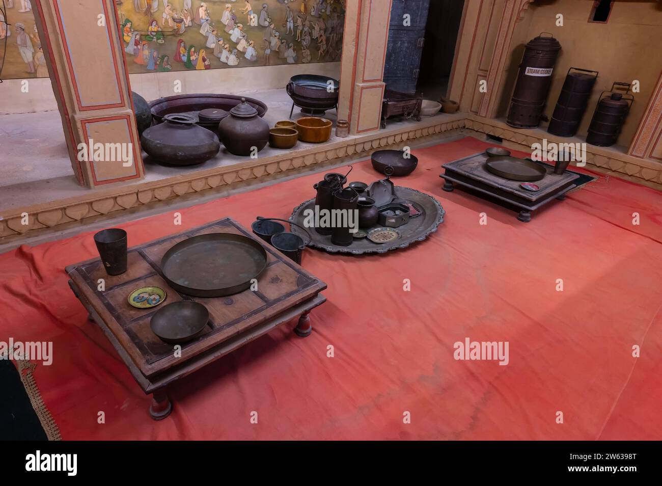 Jaisalmer, Rajasthan, India - 16 th October 2019 : Old kitchen with ...