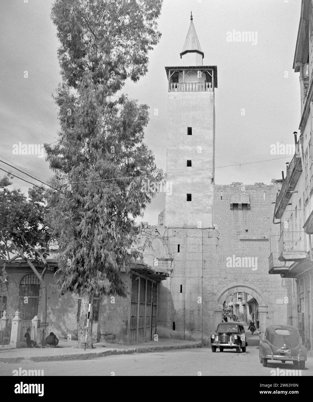 The Bab Sharqi (East Gate) in the city wall and the beginning of 'the ...