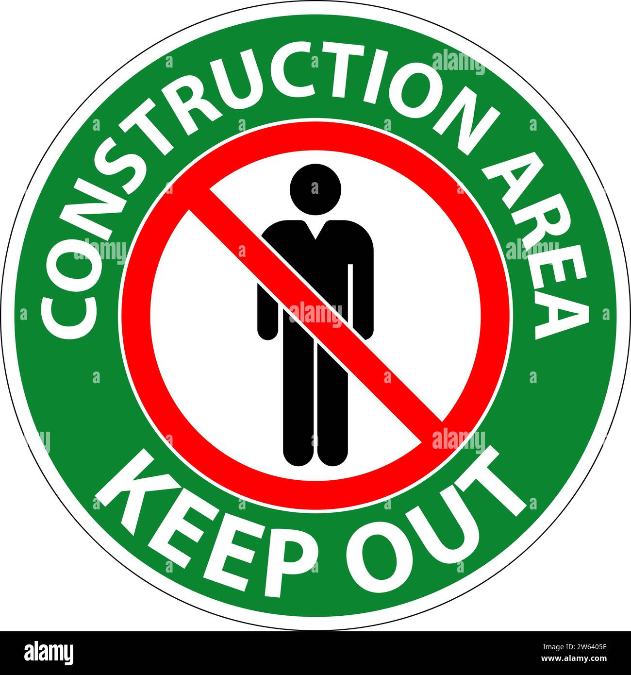 Safety First Sign Construction Area - Keep Out Stock Vector Image & Art ...