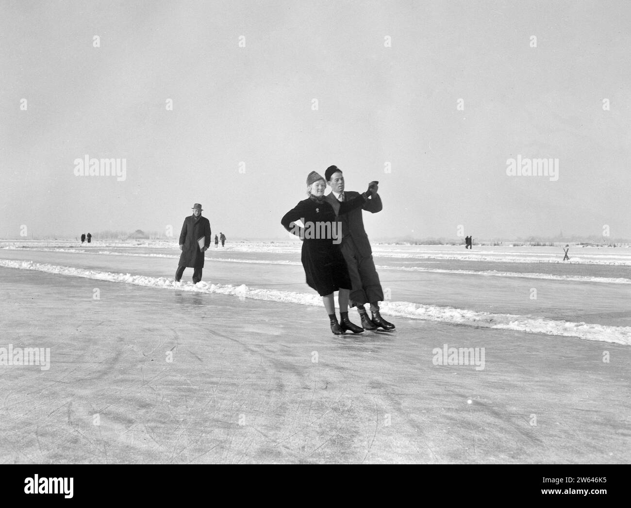 Clean driving championship for couples in Nieuw Niedorp ca. January 10 ...