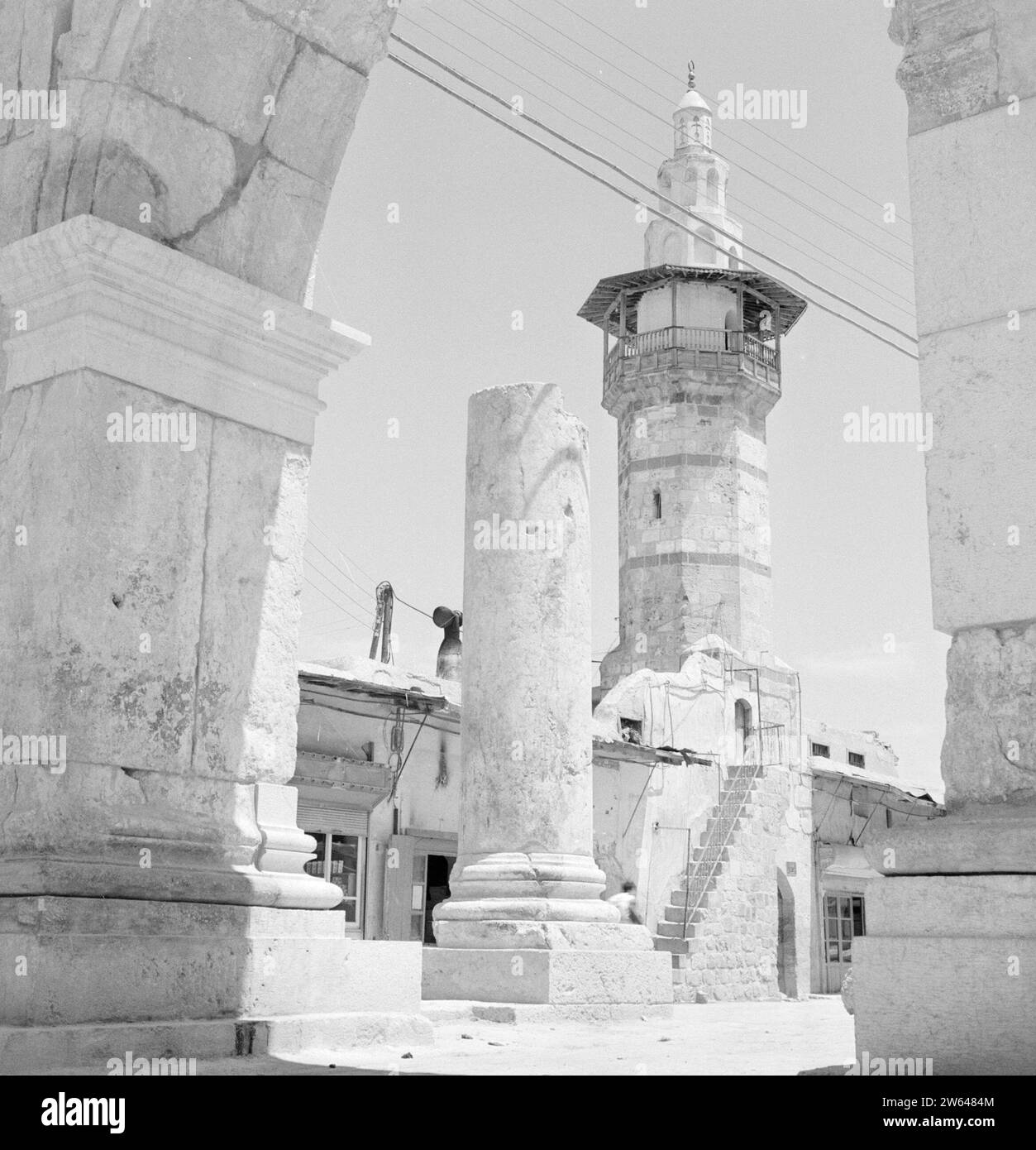 The street called the straight' darb al mustaqeem with the remains of a ...