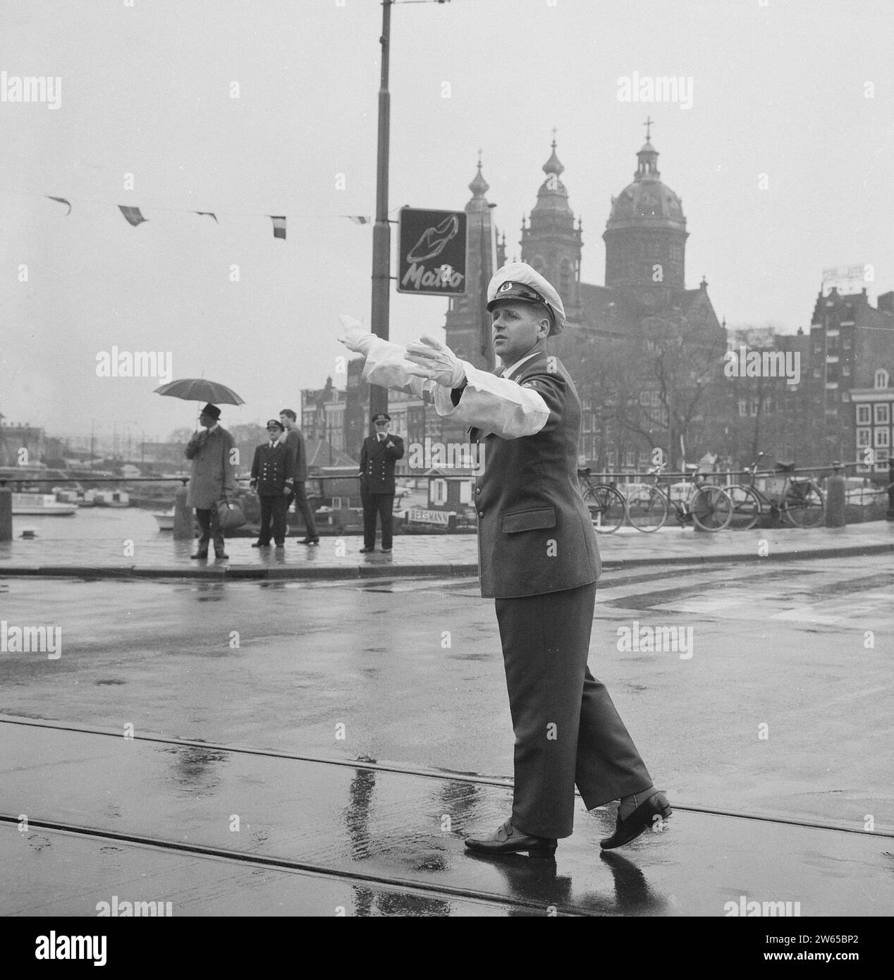 Traffic agent Black and White Stock Photos & Images - Alamy