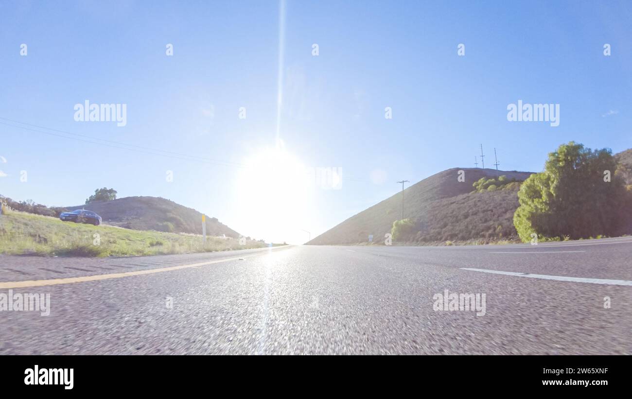 Daytime Journey on HWY 101 Near California Coast Stock Photo - Alamy