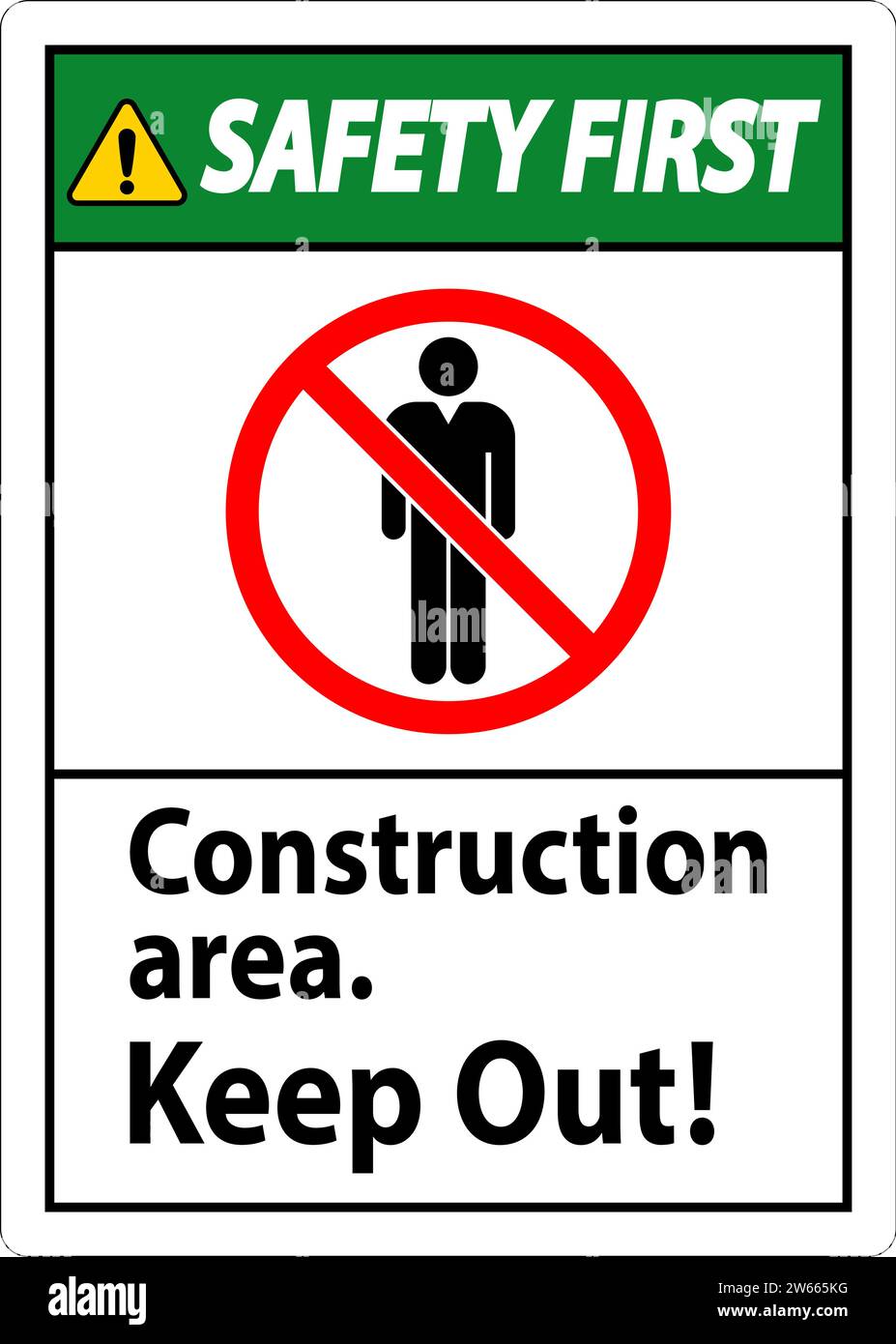 Safety First Sign Construction Area - Keep Out Stock Vector Image & Art ...
