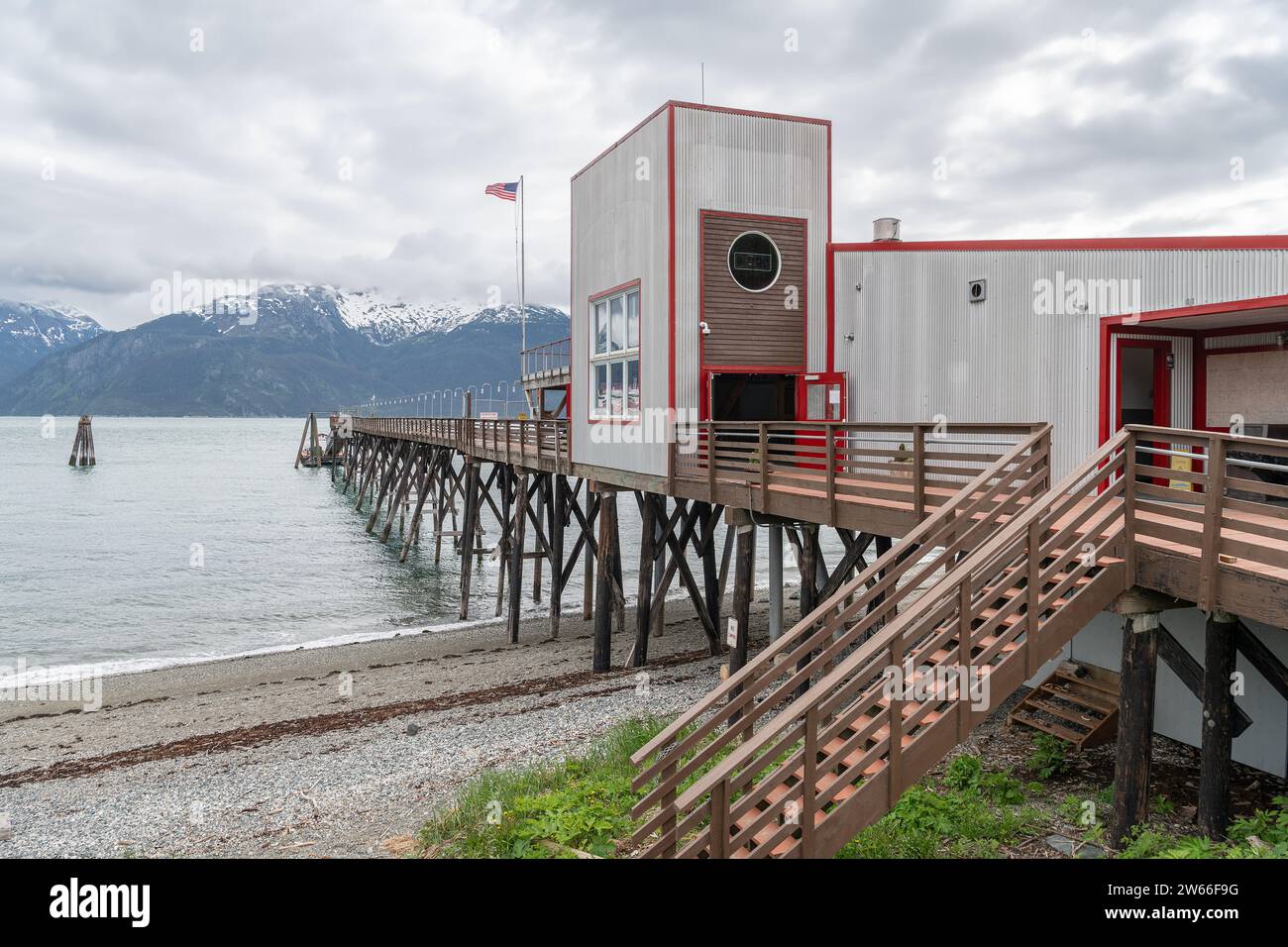 Chilkoot Indian Association Skagway to Haines Fast Ferry docking pier ...