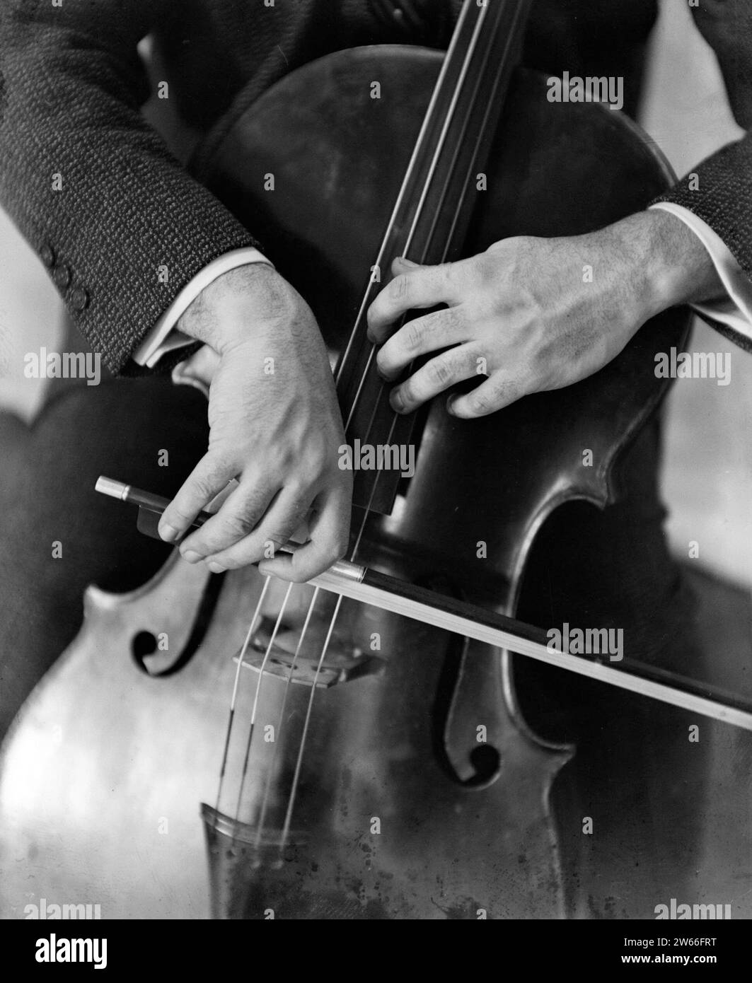 Archival cello player Black and White Stock Photos & Images - Alamy