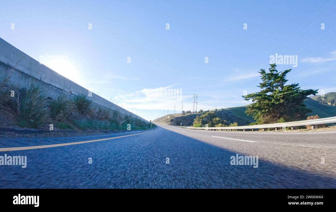 Daytime Journey on HWY 101 Near California Coast Stock Photo - Alamy