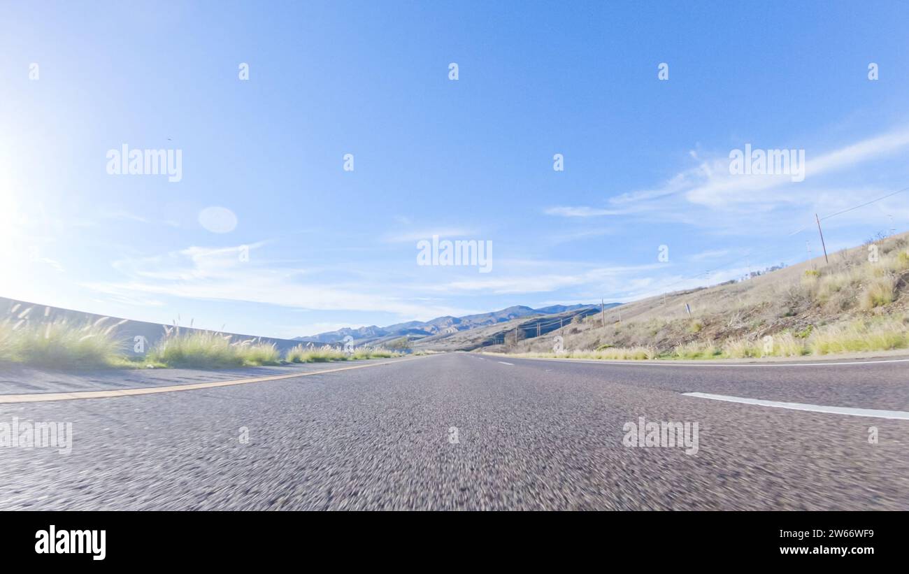 Daytime Journey on HWY 101 Near California Coast Stock Photo - Alamy