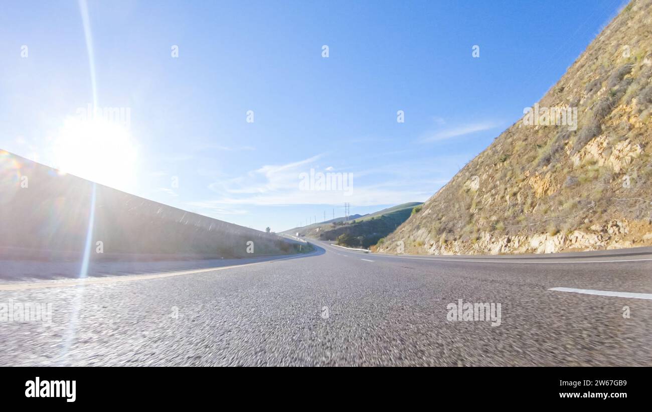 Daytime Journey on HWY 101 Near California Coast Stock Photo - Alamy