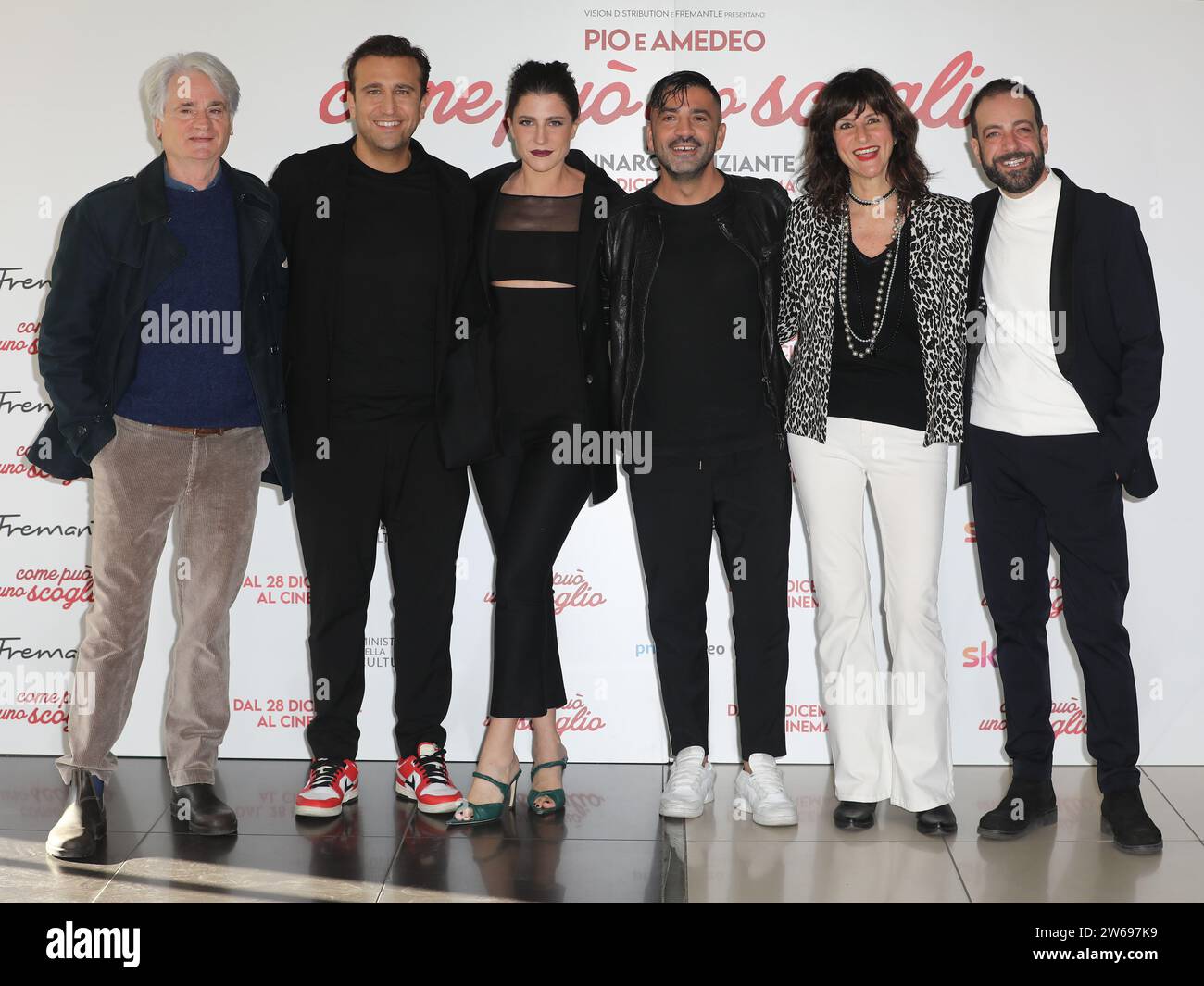 Rome, Italy. 21st Dec, 2023. Rome, Adriano cinema, photocall film "How ...