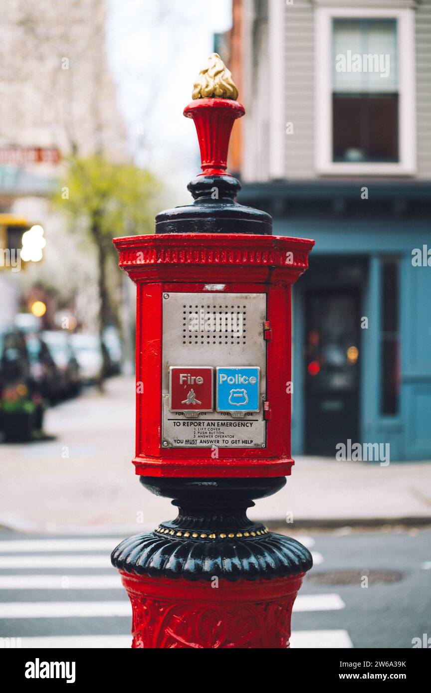 Fire police emergency button hi-res stock photography and images - Alamy