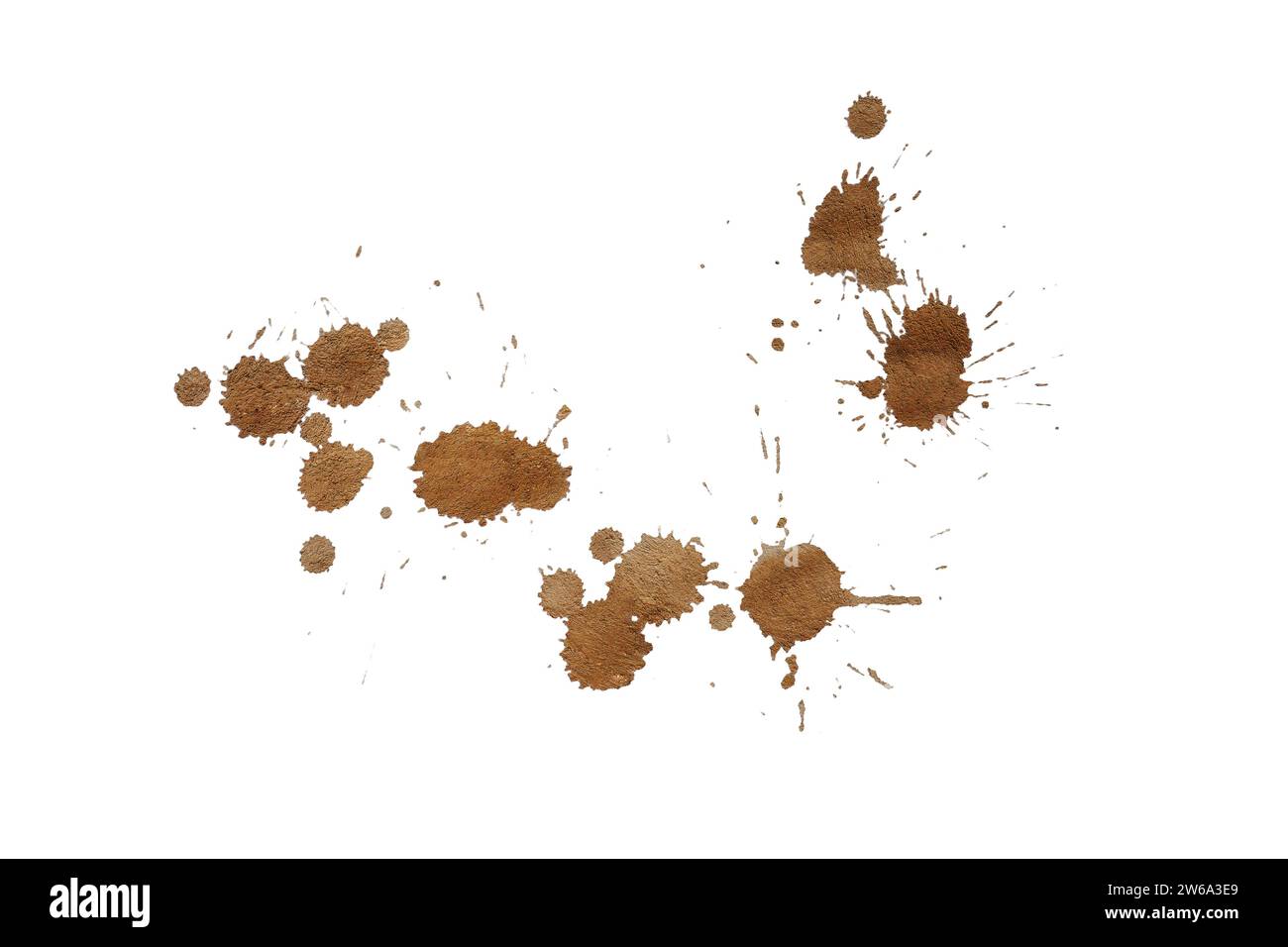 mud splash isolated on white background Stock Photo - Alamy