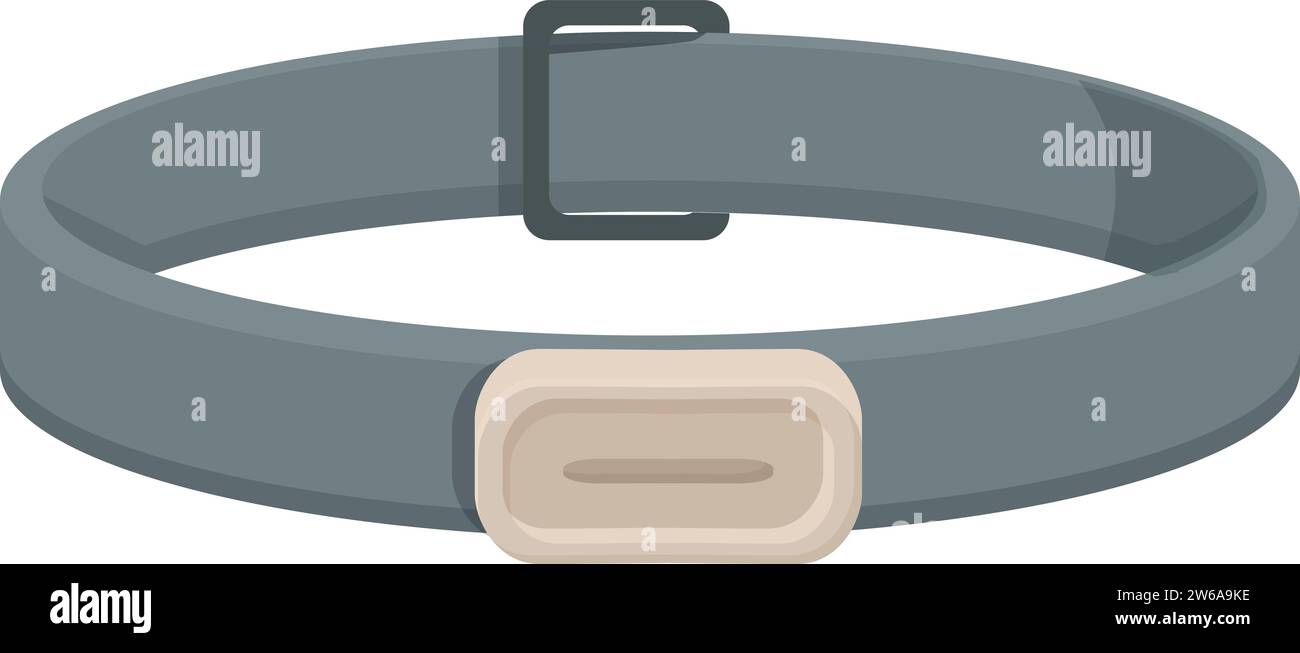 Animal health icon cartoon vector. Flea collar pet. Medical activity ...