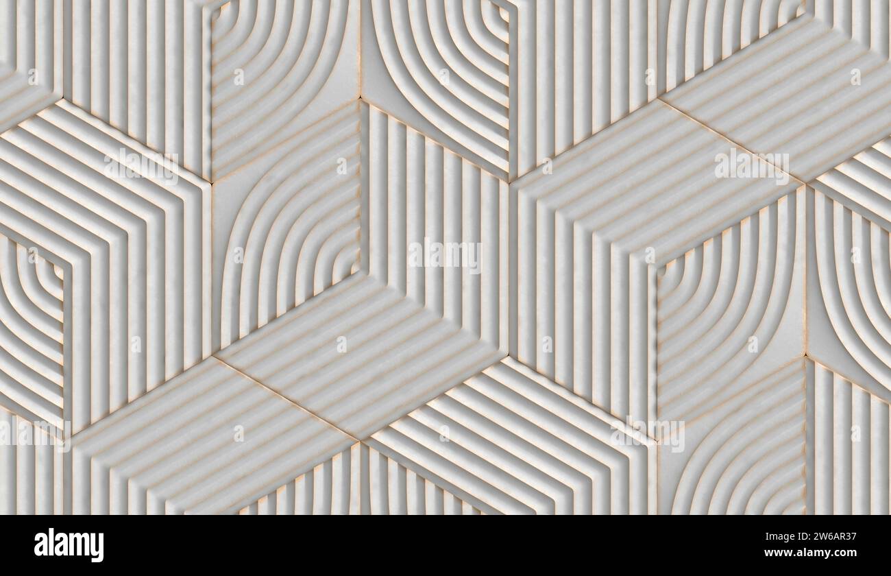 A high-resolution image of an intricate 3D geometric pattern with ...