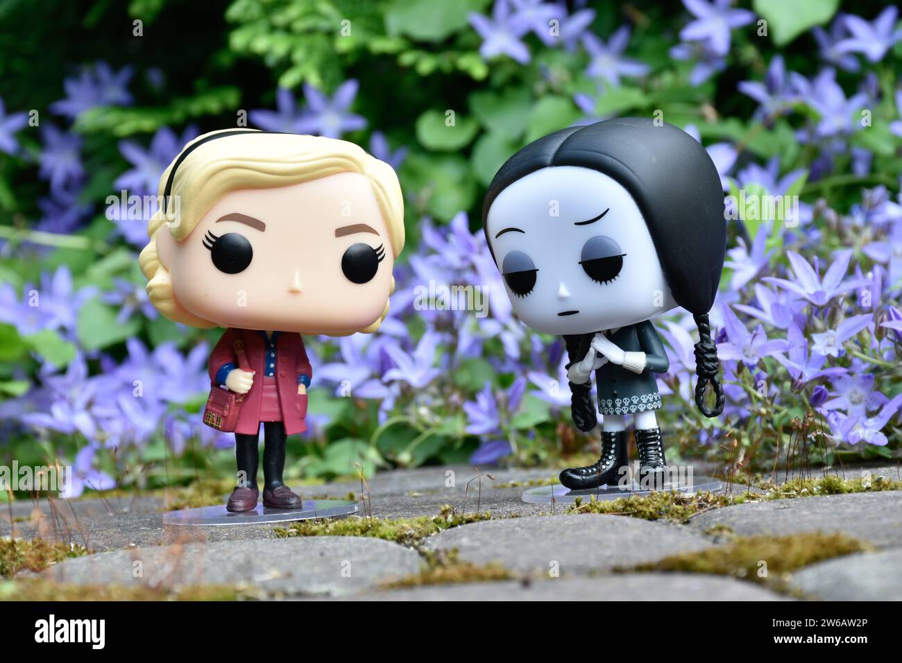 Funko Pop action figures of young witch Sabrina Spellman and Wednesday ... Funko Pop action figures of young witch Sabrina Spellman and Wednesday ...