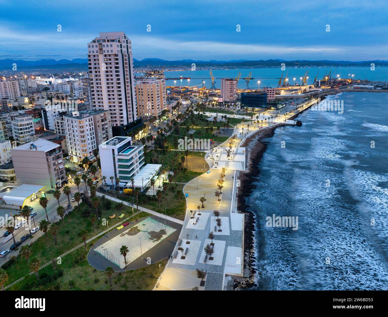 Aerial Image of Durres, Albania Stock Photo - Alamy