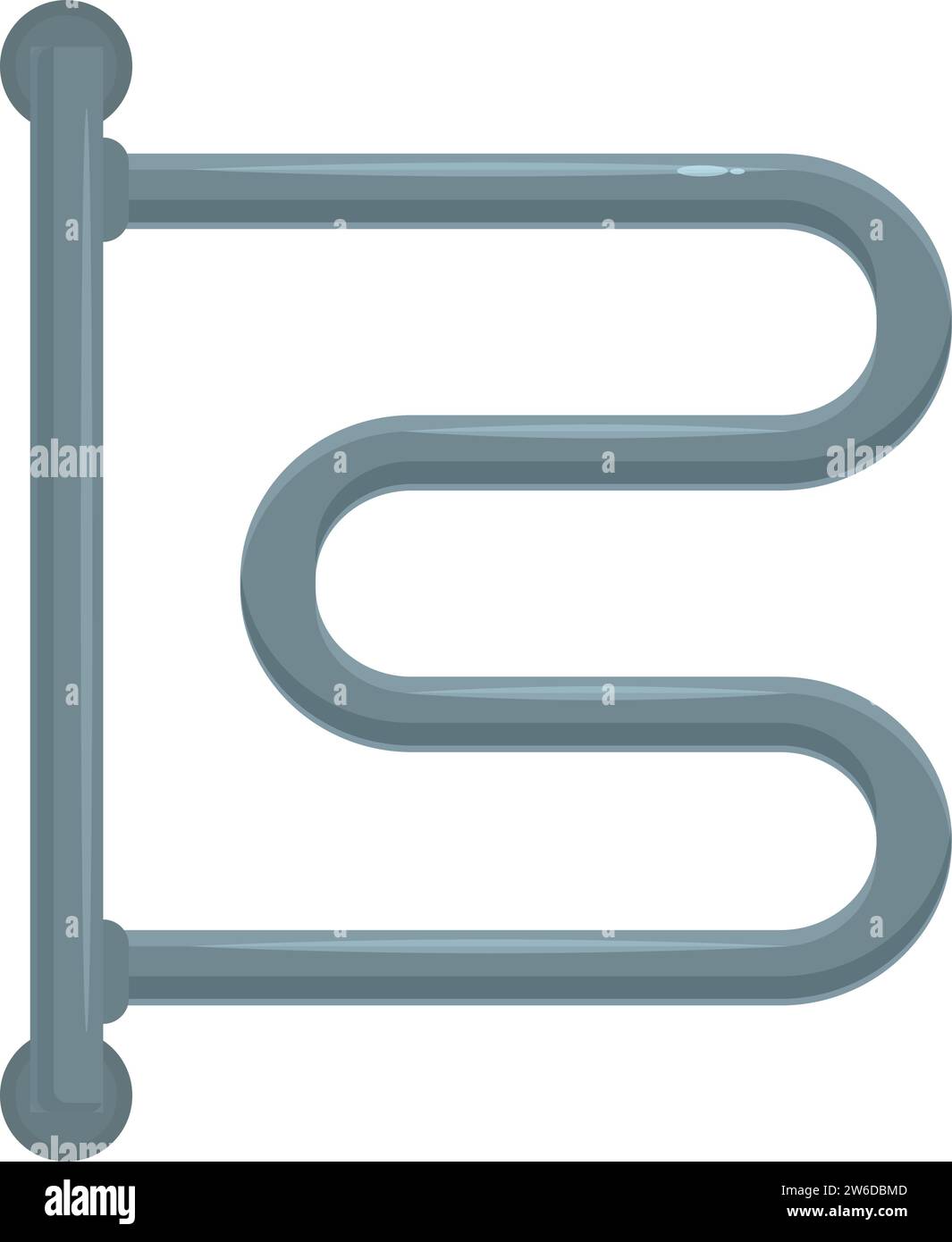 Spa wall interior icon cartoon vector. Metal radiator. Pipe steel coil ...