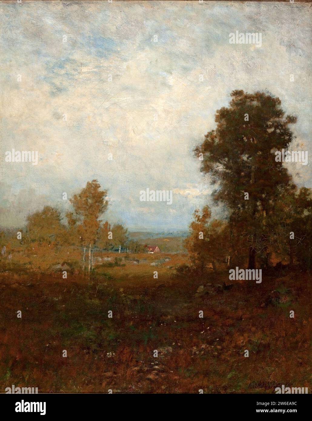 Pastoral Landscape-Alexander Helwig Wyant-1885 Stock Photo - Alamy