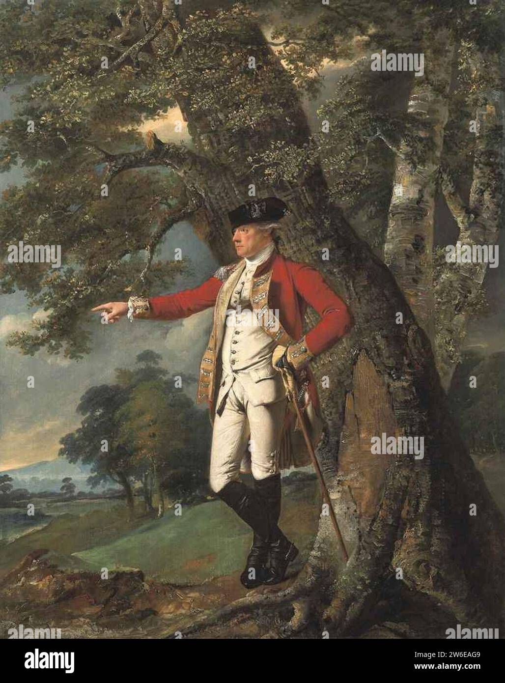 Portrait of Colonel Charles Heathcote by Joseph Wright of Derby Stock ...