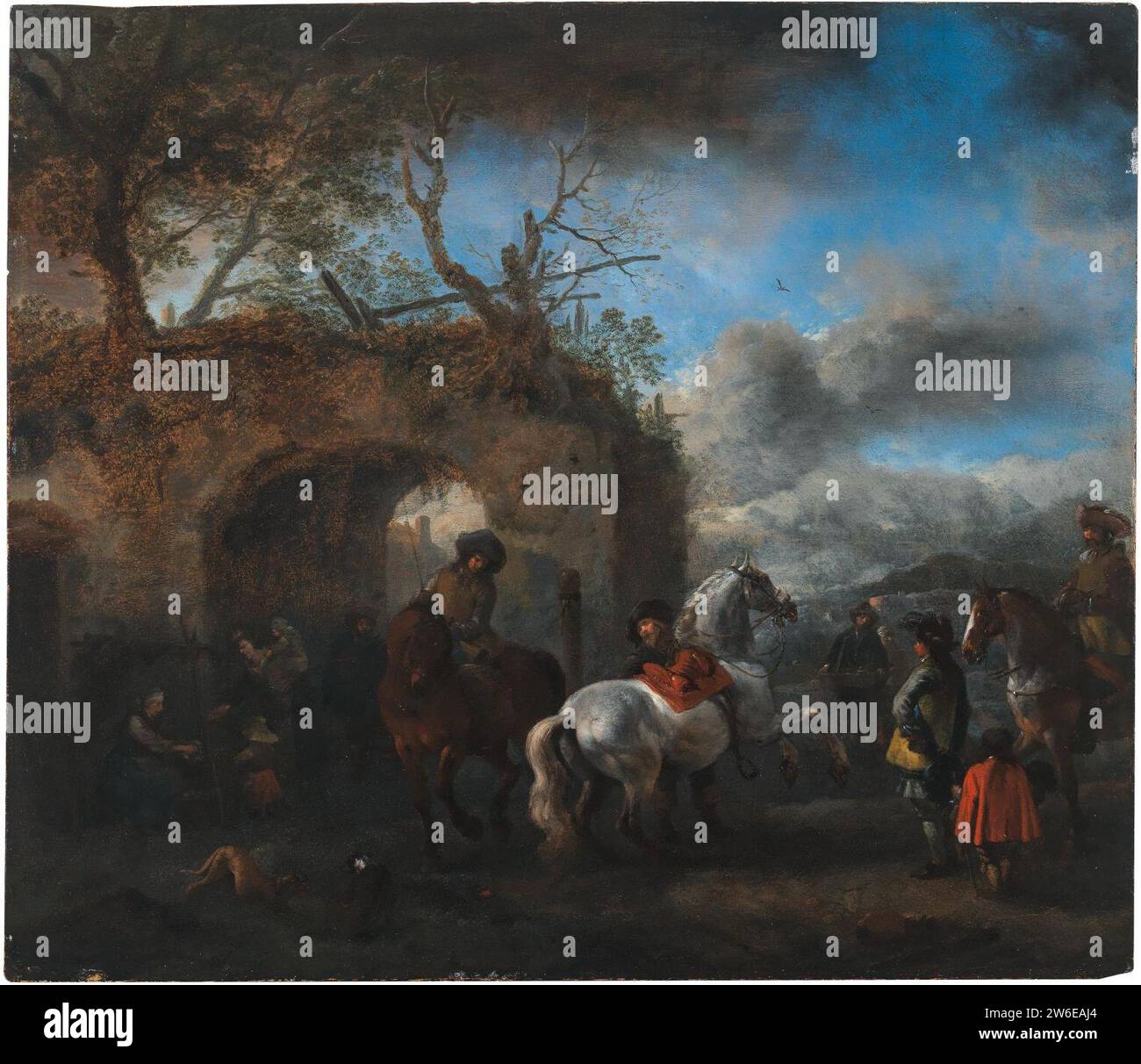 Philips Wouwerman - De rijschool Stock Photo - Alamy