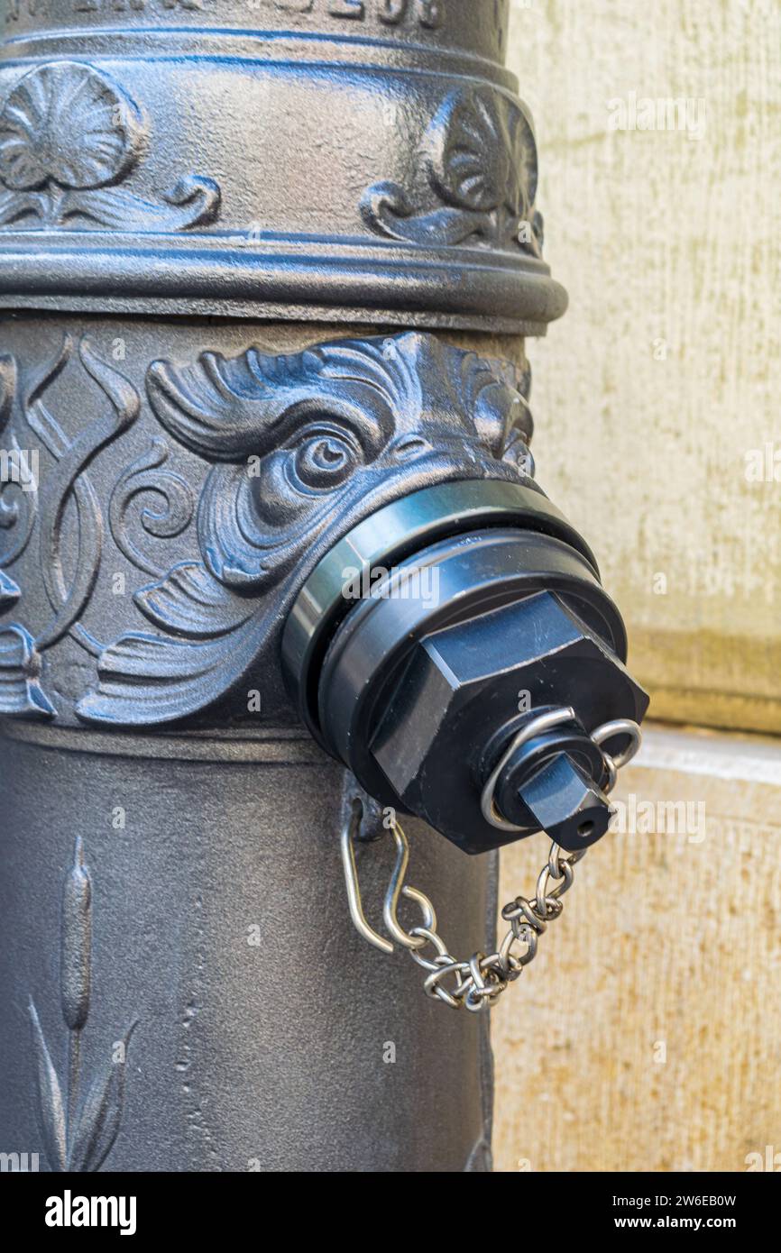 Utilitarian fire hydrant turned into a work of art rendition of an ...