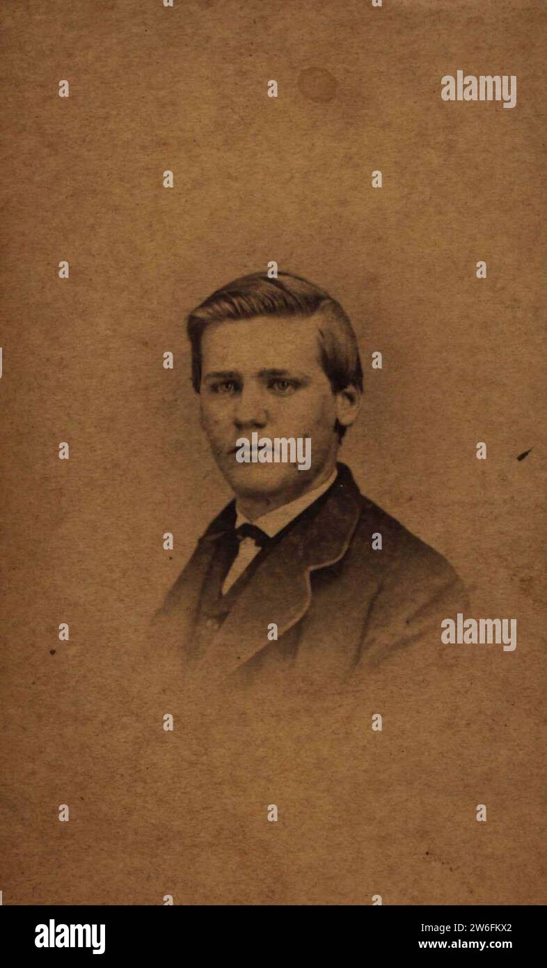 William Richards Castle, 1866, postage on reverse Stock Photo - Alamy