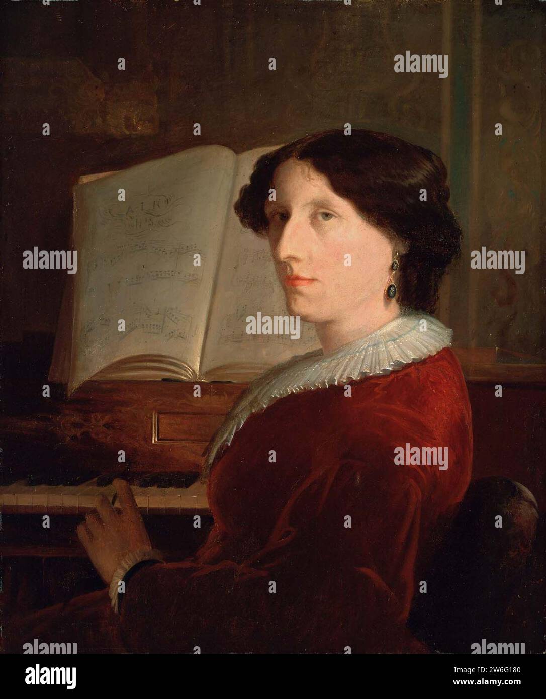 William Rimmer - Mrs. Robert Restiaux Kent (Eliza F. Watson Stock Photo ...