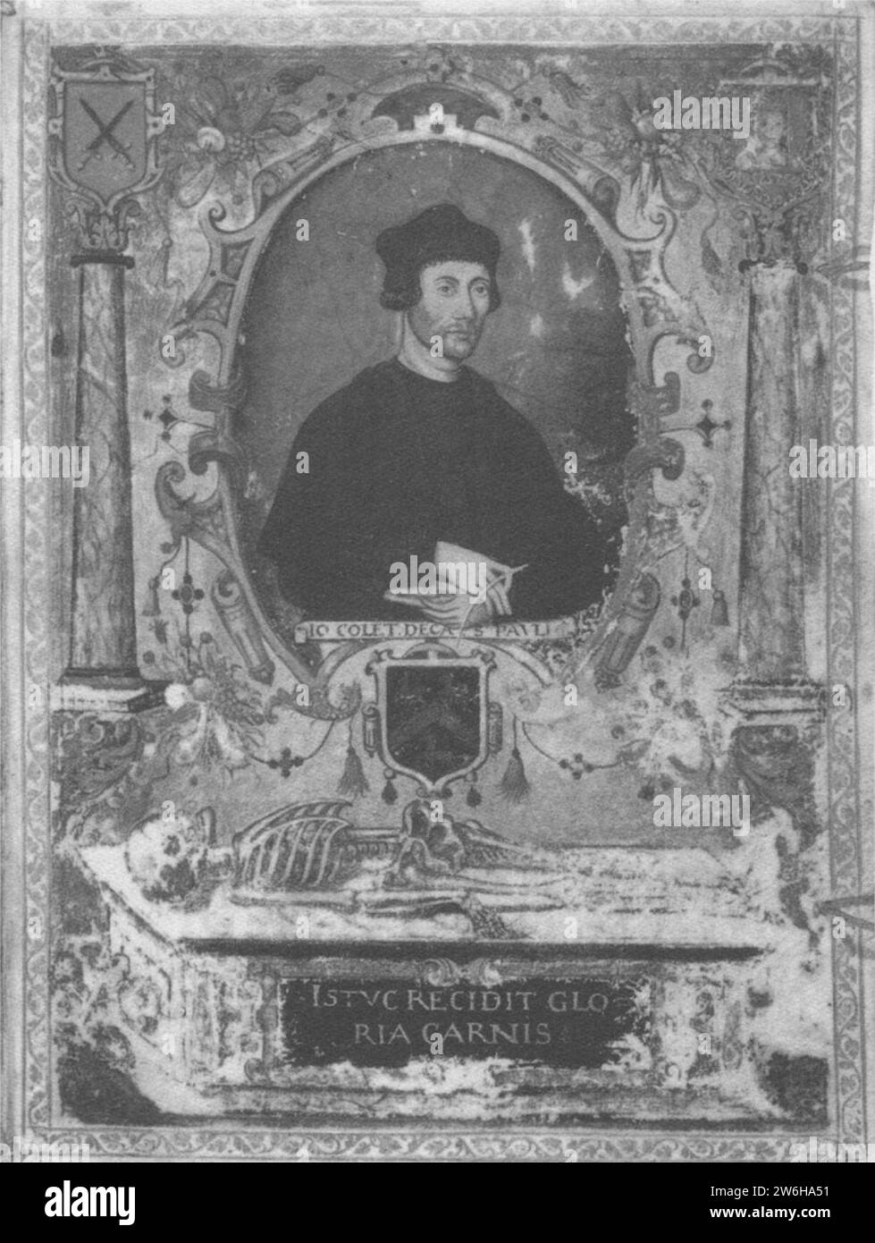 William Segar - circa 1518 - Portrait of John Colet (from the Statutes ...