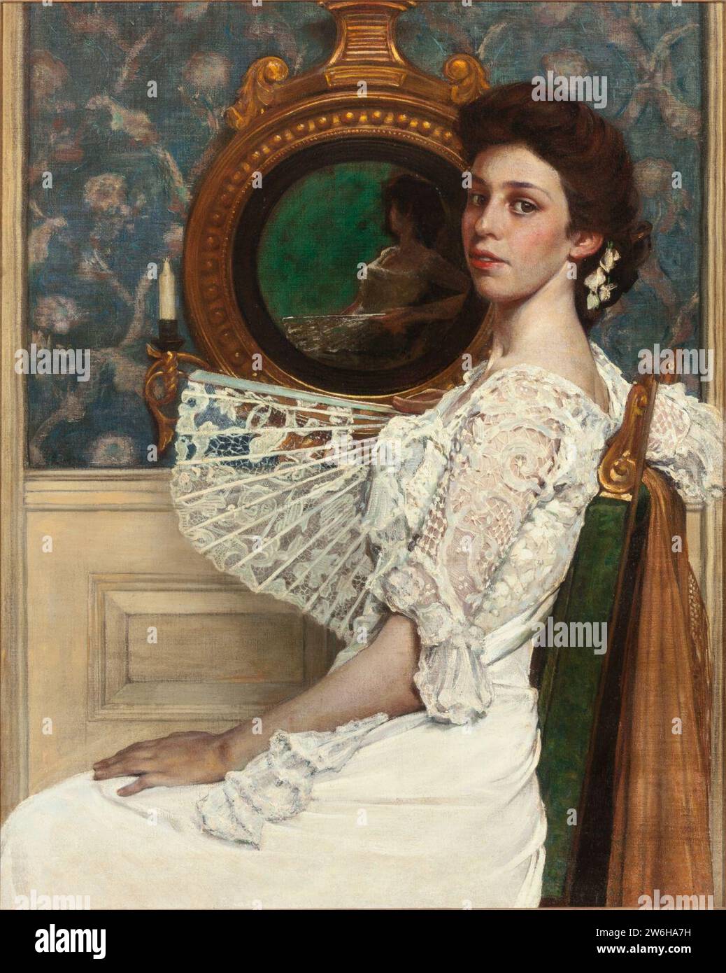 William Sergeant Kendall - Portrait of Mildred Stokes Stock Photo - Alamy