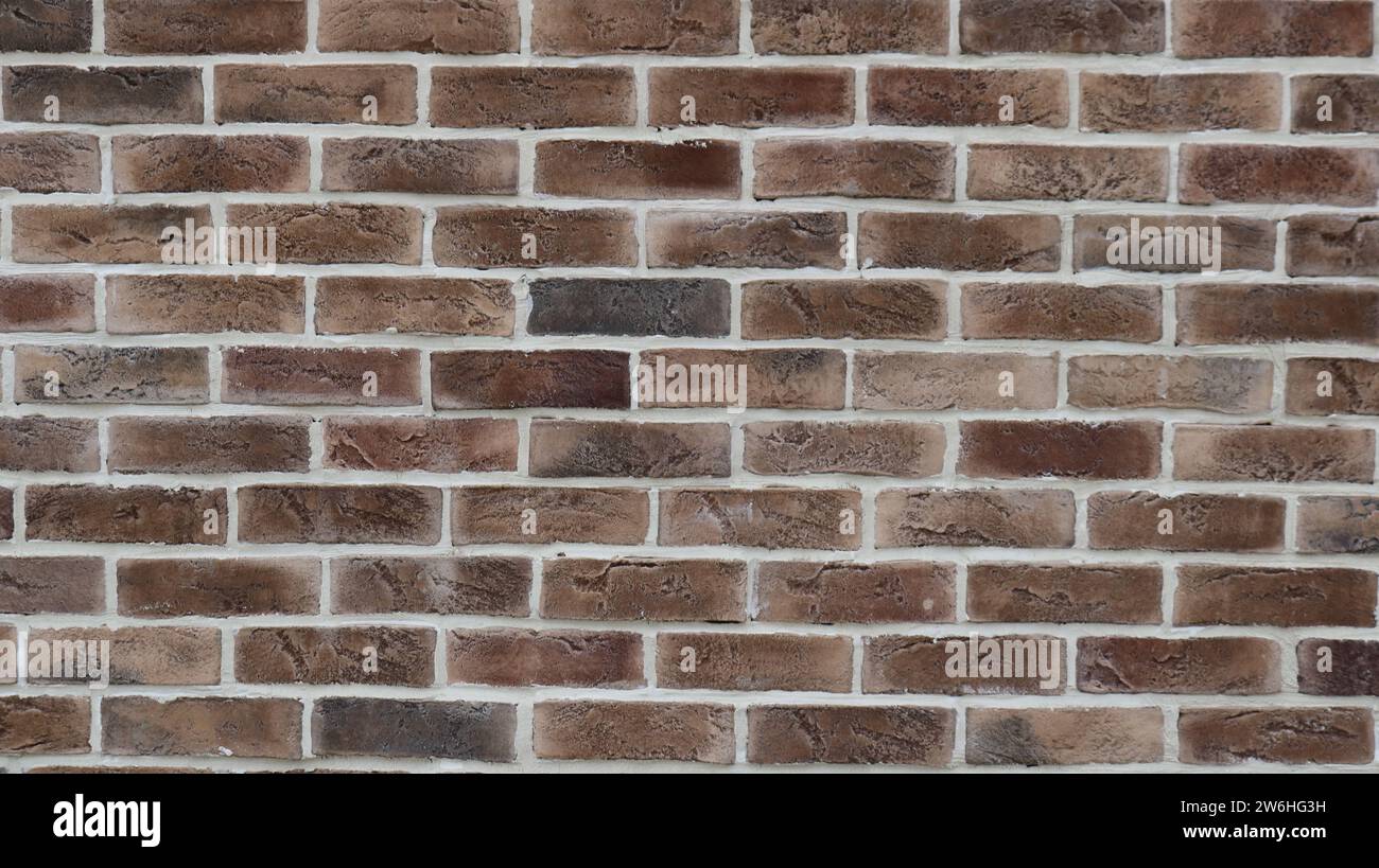 graphic resource of a brown brick wall with white seams as an empty ...