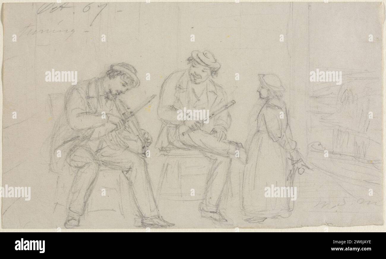 William Sidney Mount (American, 1807-1868) - Tuning Stock Photo - Alamy