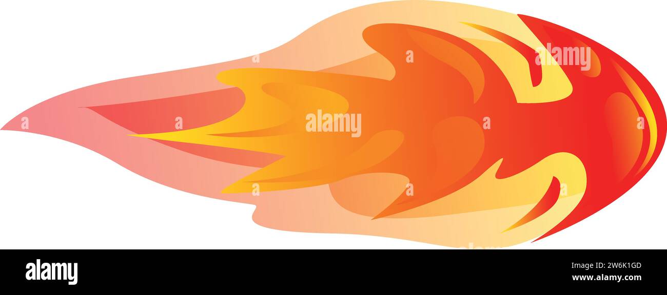 Fire game fiction icon cartoon vector. Laser beam. Energy ray bolt ...