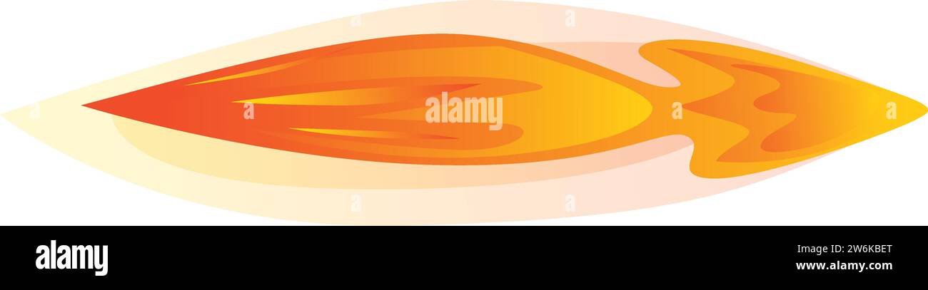 Fire wave shot icon cartoon vector. Laser beam. Blaster light fantasy ...