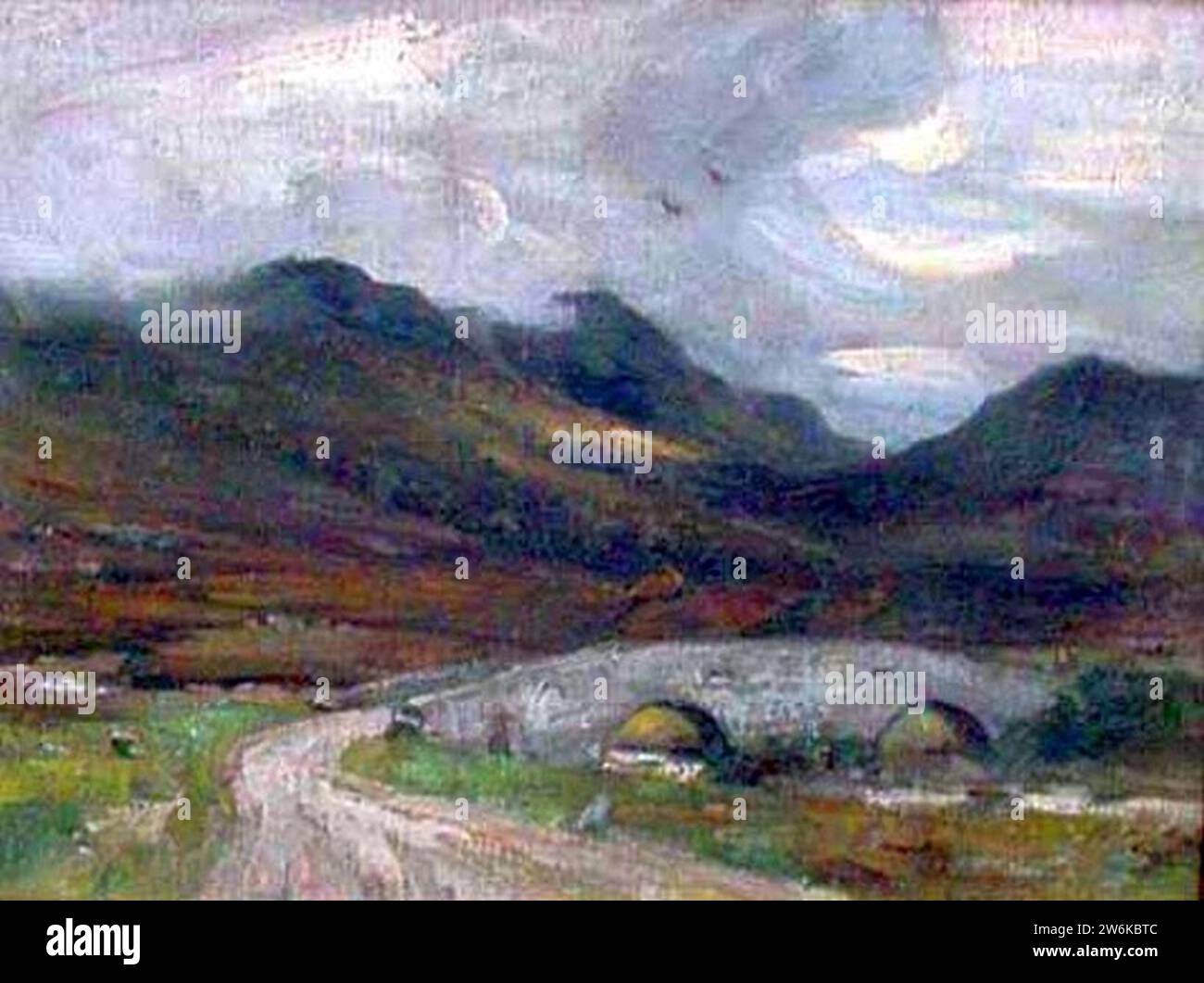 William Stewart Macgeorge - The Stone Bridge Stock Photo - Alamy