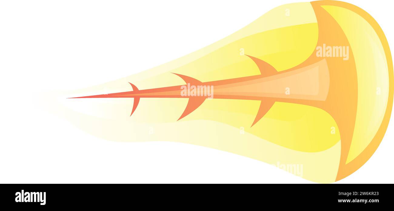 Power laser beam icon cartoon vector. Light gaming. Bolt cosmos shot ...