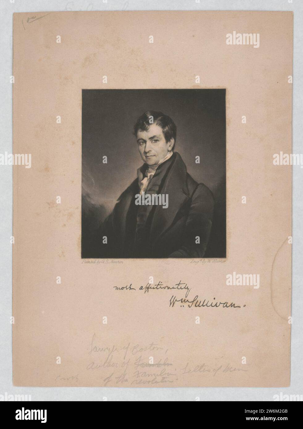 William Sullivan, half-length portrait, facing slightly left) - painted ...
