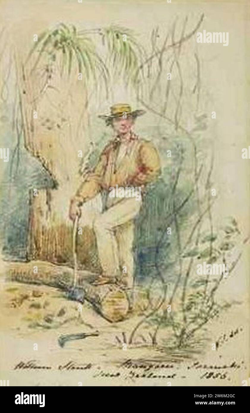 William Strutt, William Strutt, Mangarie (i.e. Mangaire- Taranaki, New ...