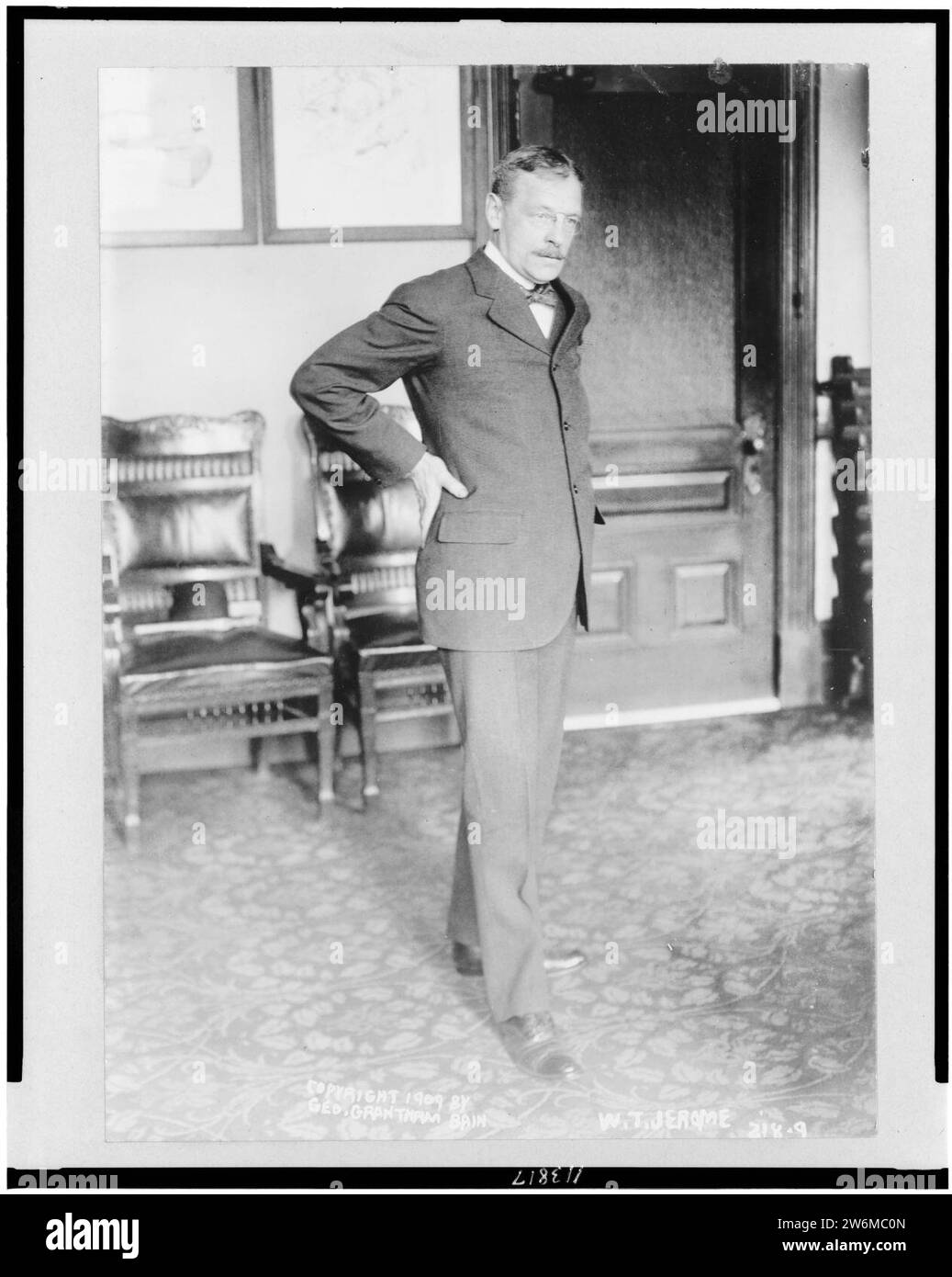 William T. Jerome, full-length portrait, standing, facing right Stock ...