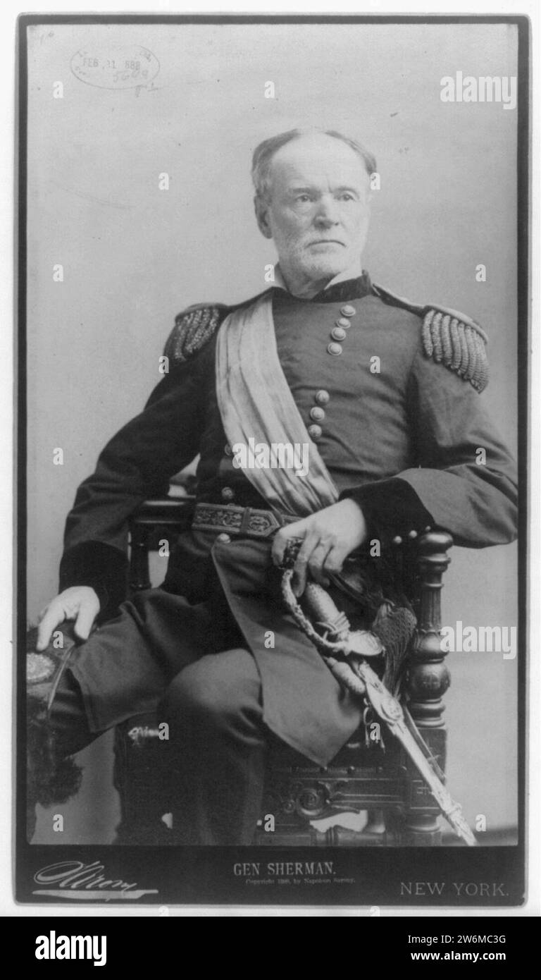 William Tecumseh Sherman, 1820-1891 Stock Photo - Alamy